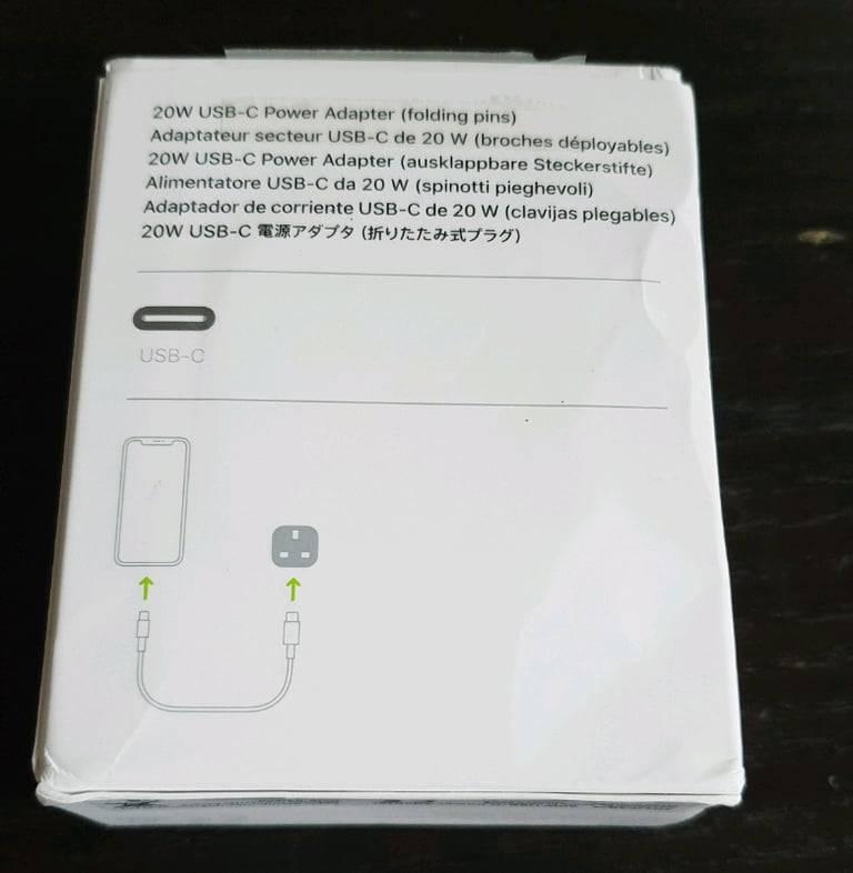 ZappAds: Genuine Apple 20W USB-C 3 pin UK charger